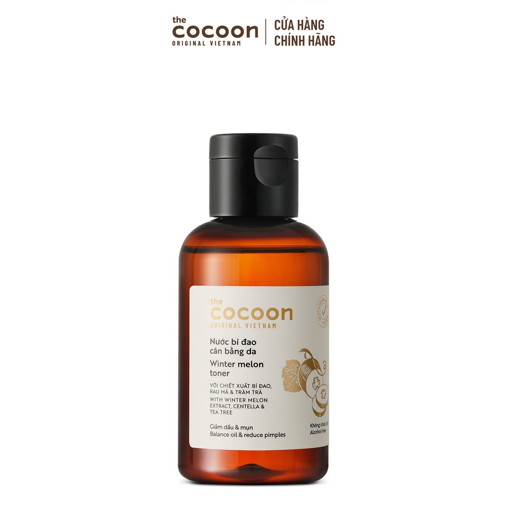Nước bí đao cân bằng da (toner) Cocoon giảm dầu & mụn 140ml | Shopee ...