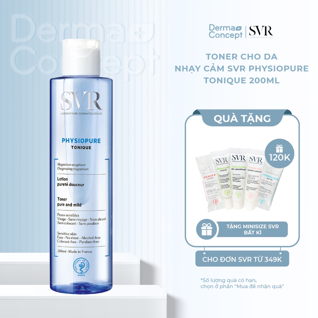 Toner cho da nhạy cảm SVR Physiopure Tonique 200ml [NHẬP KHẨU CHÍNH ...