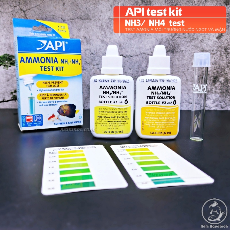 API - AMMONIA NH3 / NH4 Test Kit | Bộ Test Nhanh NH3/NH4 Cho Bể Cá Thuỷ ...