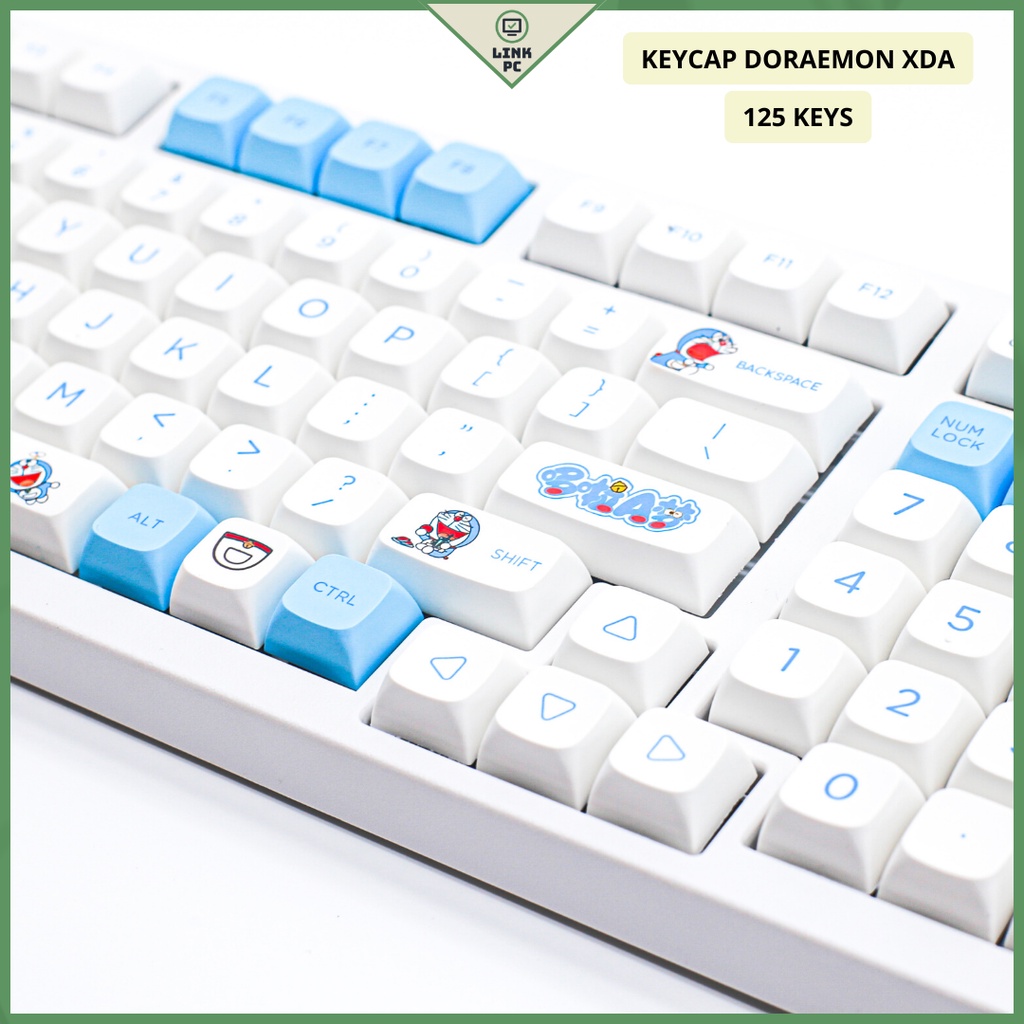Bộ Keycap DORAEMON Thick bàn phím cơ - PBT XDA - 125 nút | Shopee Việt Nam
