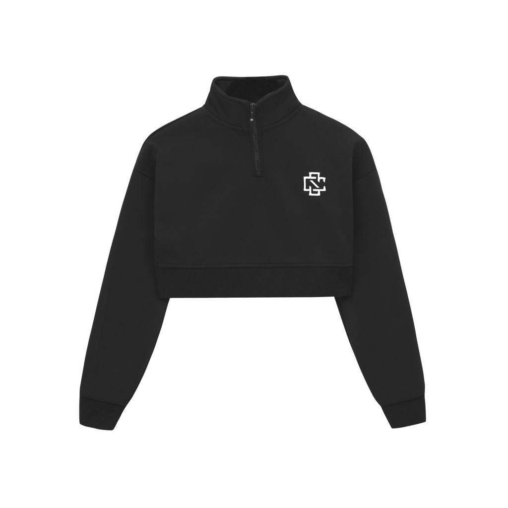 ÁO HALF ZIP CROP-LOGO CRISPUS | Shopee Việt Nam