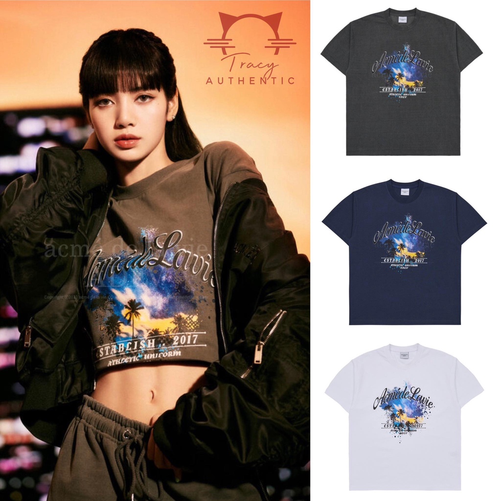 (CHÍNH HÃNG) Áo phông ADLV x Lalisa tropical Logo thời trang form cứng ...