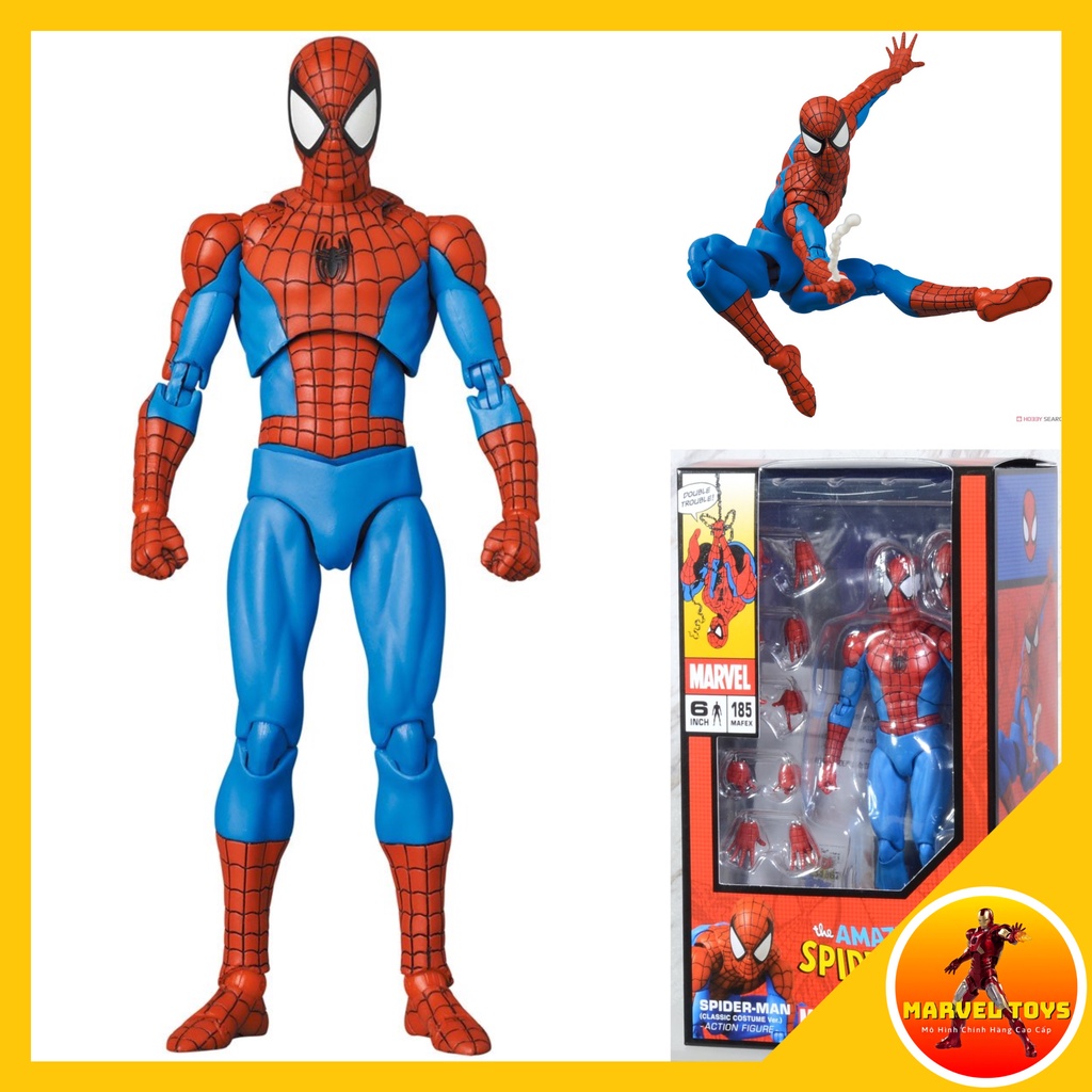 Mô Hình Mafex No.185 Spider-Man (Classic Costume Ver.) (R) | Shopee Việt Nam