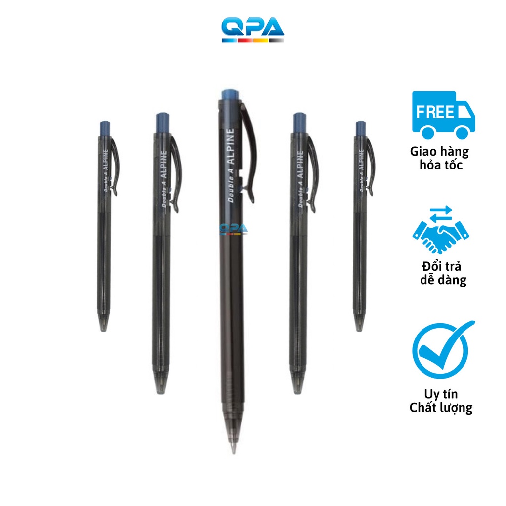 Bút bi Double A Alpine ngòi 0.7mm - Mực xanh | Shopee Việt Nam