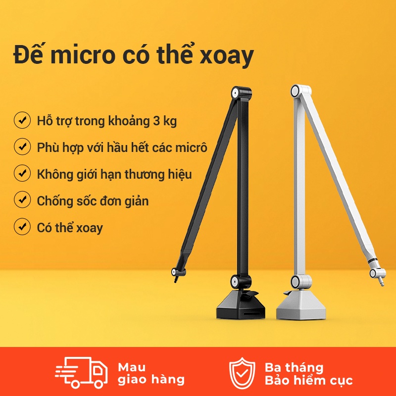 Giá Đỡ Micro Treo Tường Đứng Nhiều Màu Bùng Nổ Kẹp Để Bàn Có Thể Điều ...