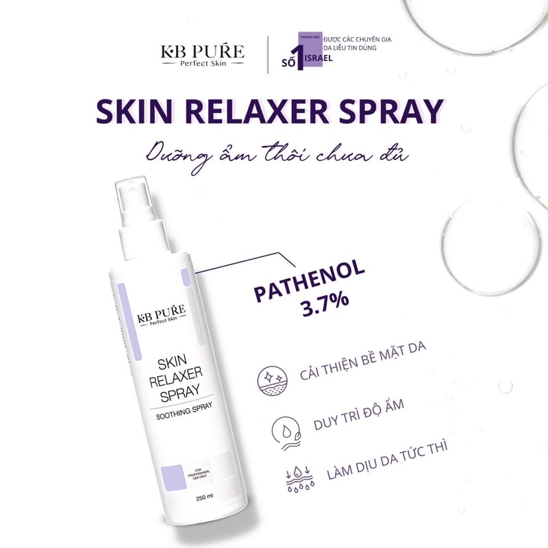 [CONG TY] Xịt huyết thanh KB Pure Skin Relaxer Spray cấp ẩm, làm dịu ...