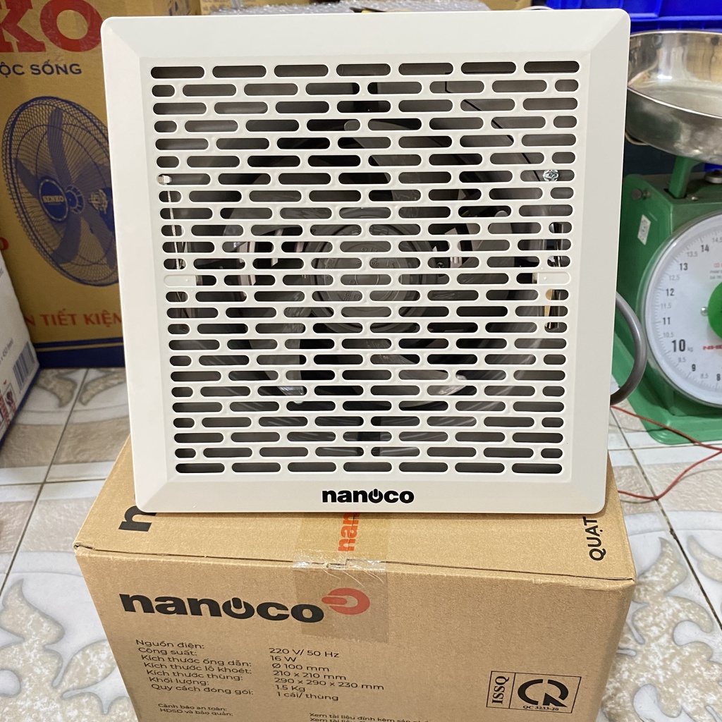 Nanoco - Quạt hút âm trần dùng ống dẫn NCV1520-C 16W, NCV2020-C 18W ...
