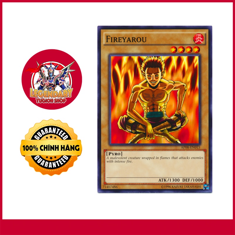[Thẻ Bài Yugioh Chính Hãng] Fireyarou | Shopee Việt Nam