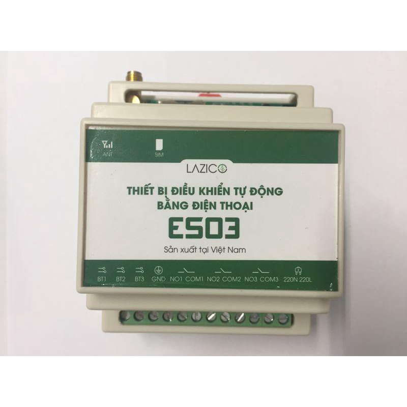 Lazico ES03 - Bộ Điều Khiển Thiết Bị Bằng Điện Thoại 3 Cổng Độc Lập, Dùng SIM | Shopee Việt Nam