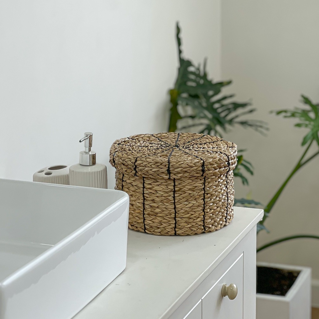 Hộp cói có nắp đựng đồ VIETBAS tròn COI_012 | Shopee Việt Nam