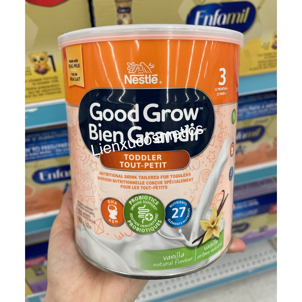 Sữa bột trẻ em Nestle Good Start 3; hộp 850G, vị Vani; HSD T3/2024 ...