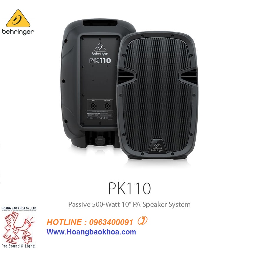 PK110 Loa Full Bass 25 Behringer -Loa Passive Bass 10" - Công Suất : 480 Watts | Shopee Việt Nam