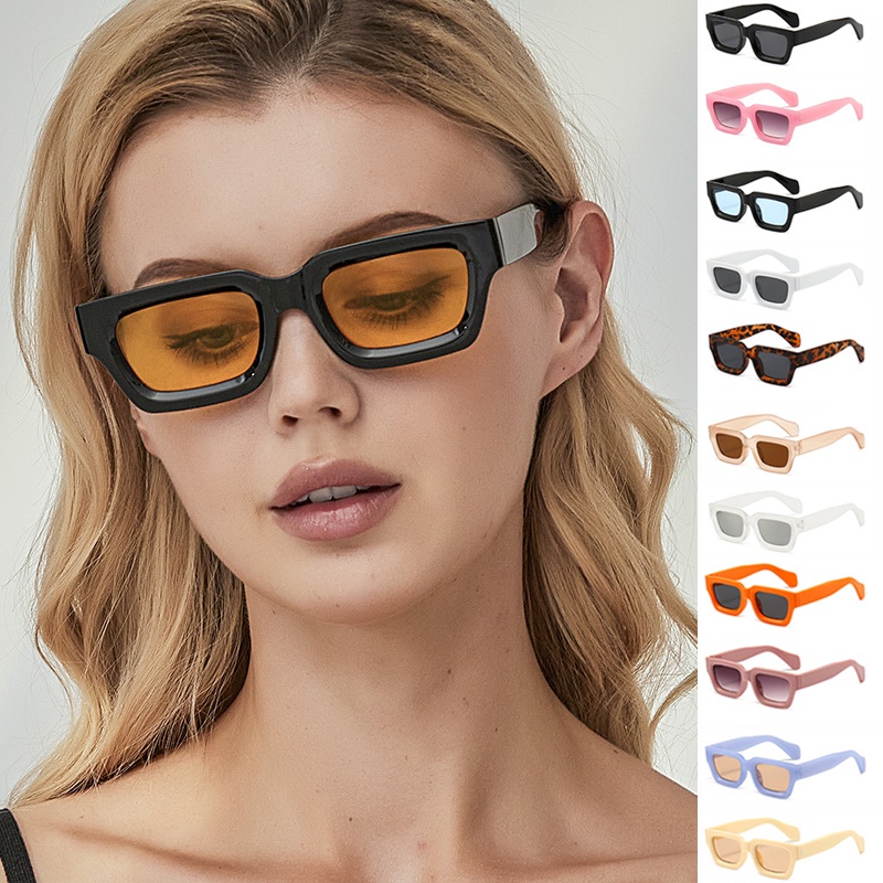 Kính Mát Gọng Vuông Phong Cách Retro Âu Mỹ Thời Trang Cho Nam Nữ ...