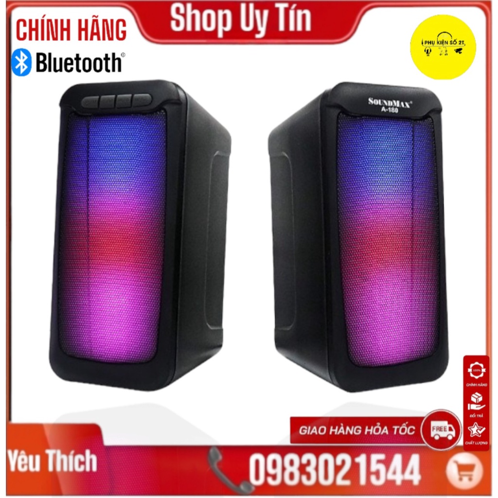 Loa Vi Tính Bluetooth SoundMax A180/2.0 - Hàng chính hãng | Shopee Việt Nam