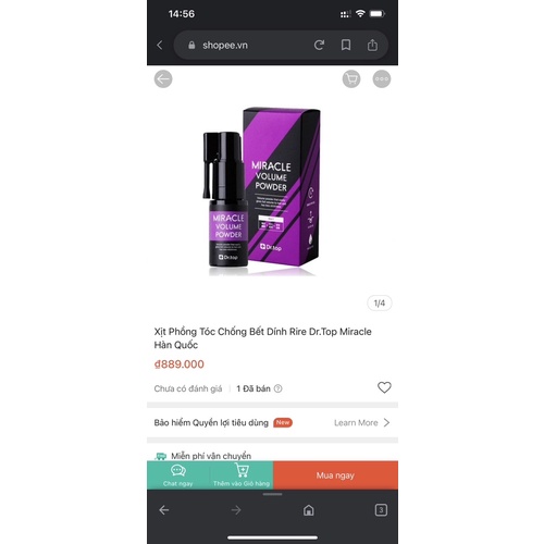 Xịt phồng chân tóc MIRACLE VOLUME POWDER Dr.top made in Korea | Shopee ...