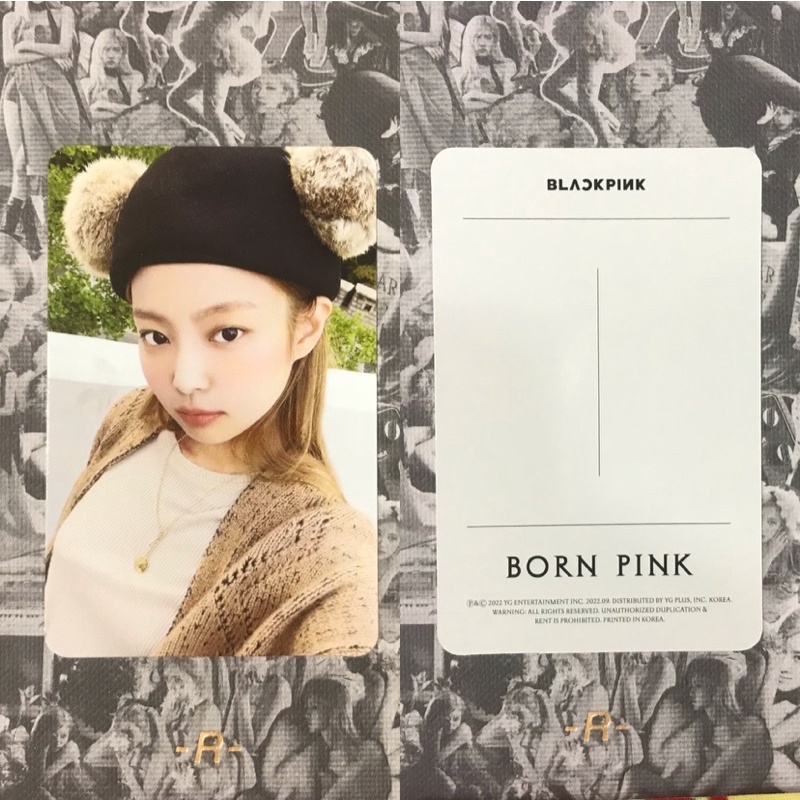[official Toploader]blackpink Jennie Card Jennie Trong Album Born Pink