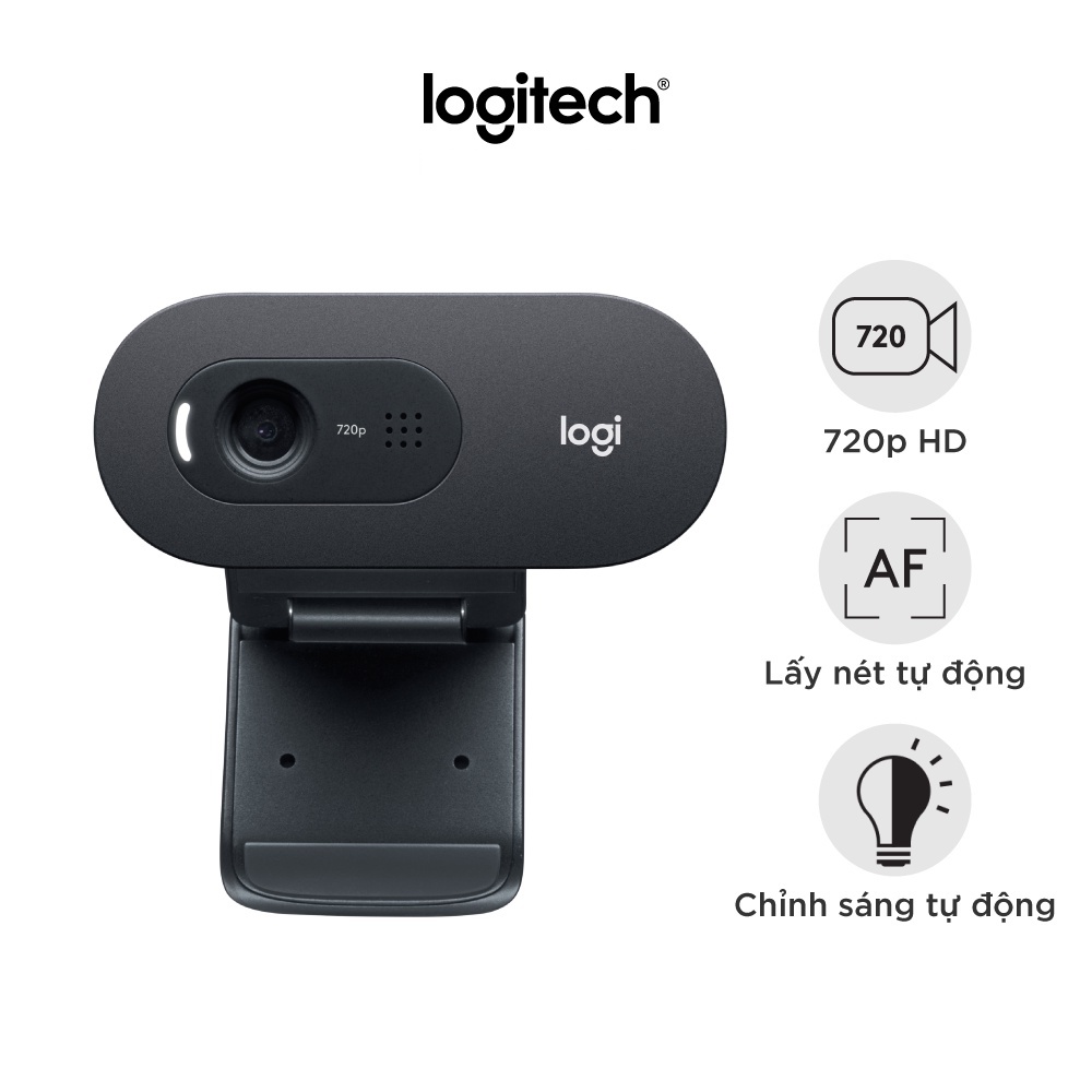 Webcam Logitech C270 720p HD - Góc cam 55o, mic giảm ồn, tự chỉnh sáng ...
