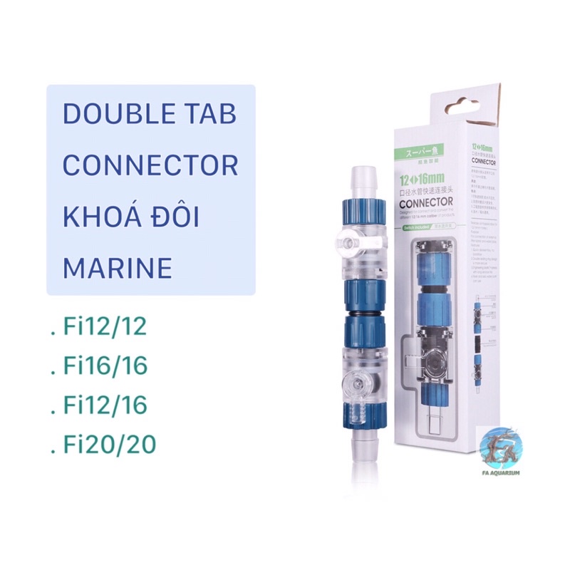 KHOÁ ĐÔI XANH TRONG DOUBLE TAB|TAP|CONNECTOR MARINE | Shopee Việt Nam