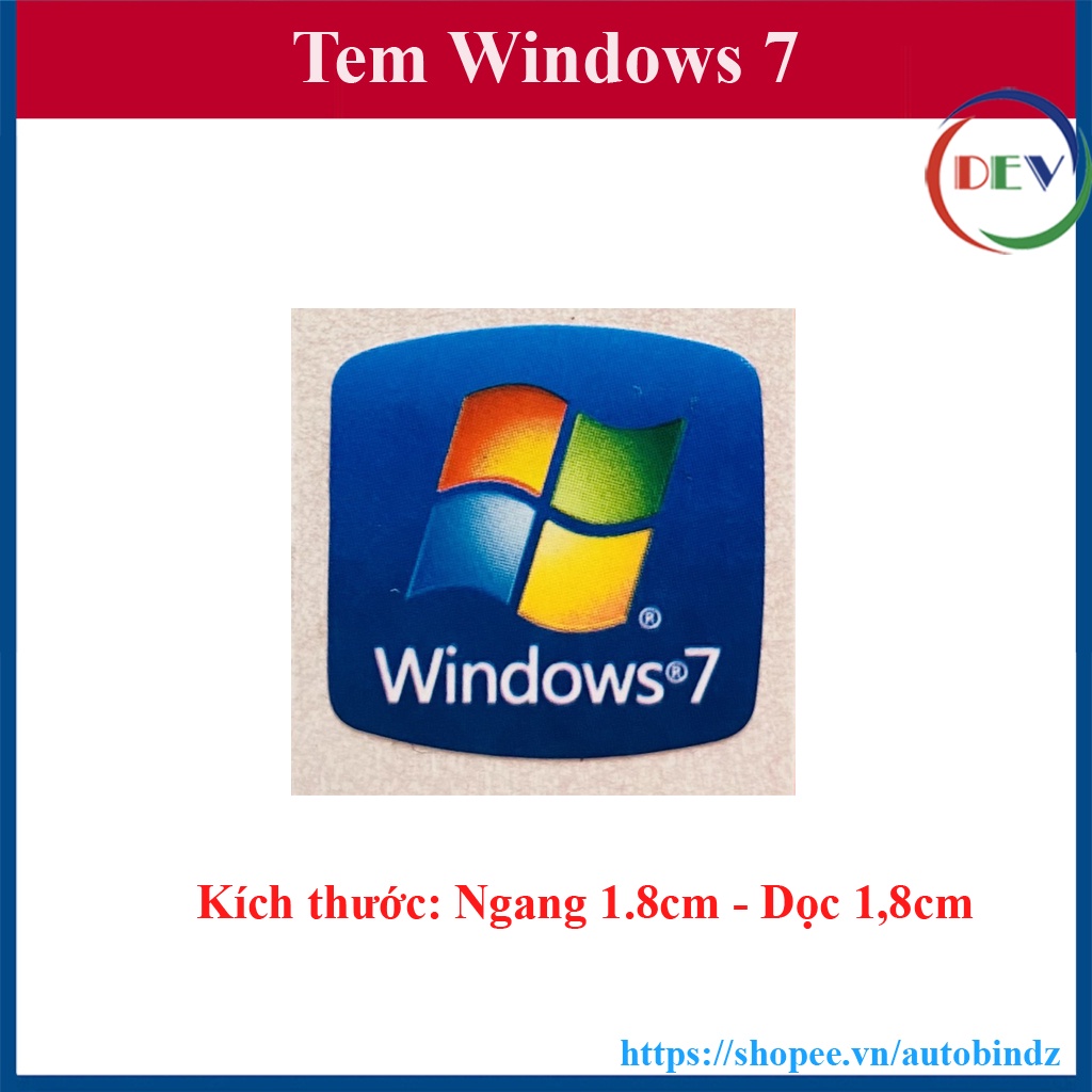 Tem Windows 7 - Thay tem Laptop - máy tínhC | Shopee Việt Nam