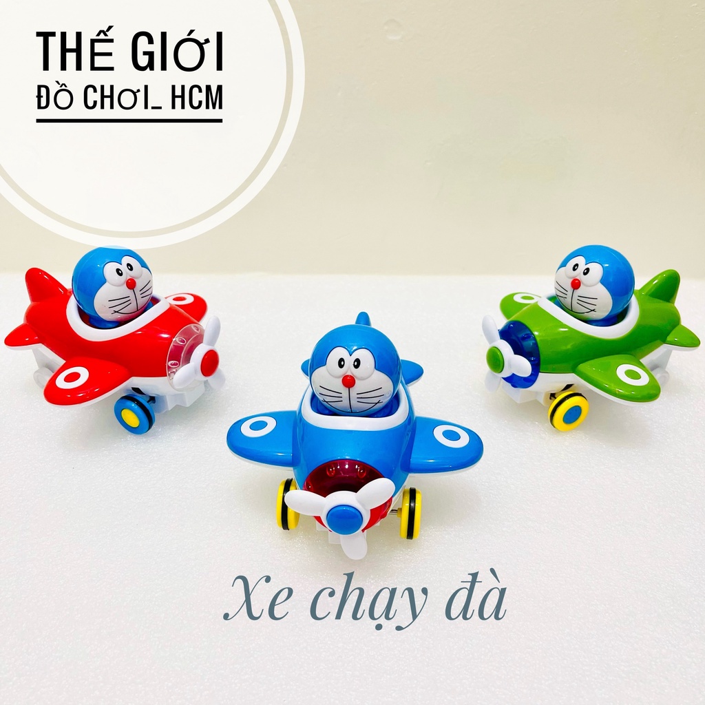 [SIÊU TO- CÓ ĐÈN NHẠC] Đồ chơi trẻ em máy bay Doremon chạy đà rất đẹp ...
