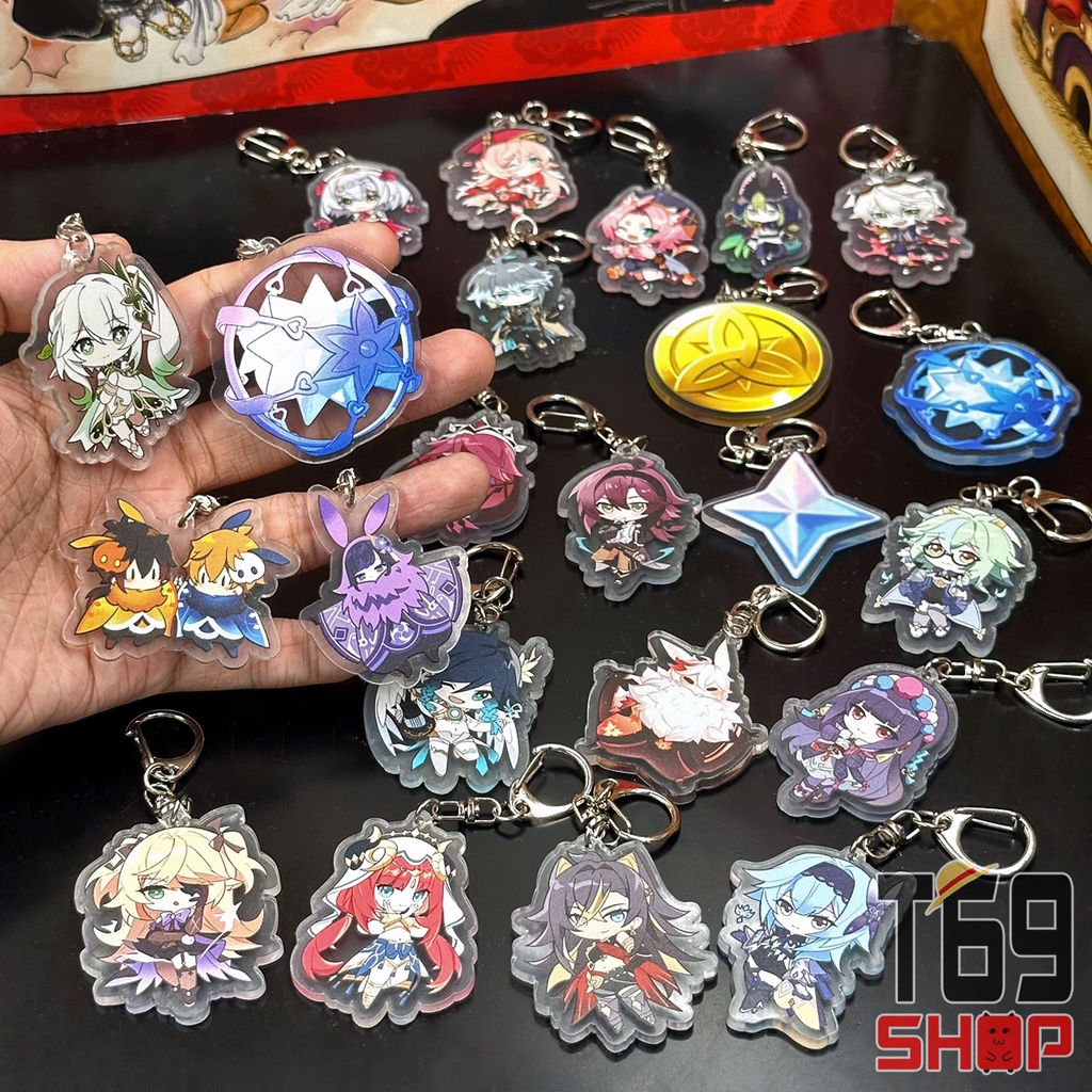 [39 mẫu] Móc khóa mica game Genshin Impact - Mẫu 12 | Shopee Việt Nam