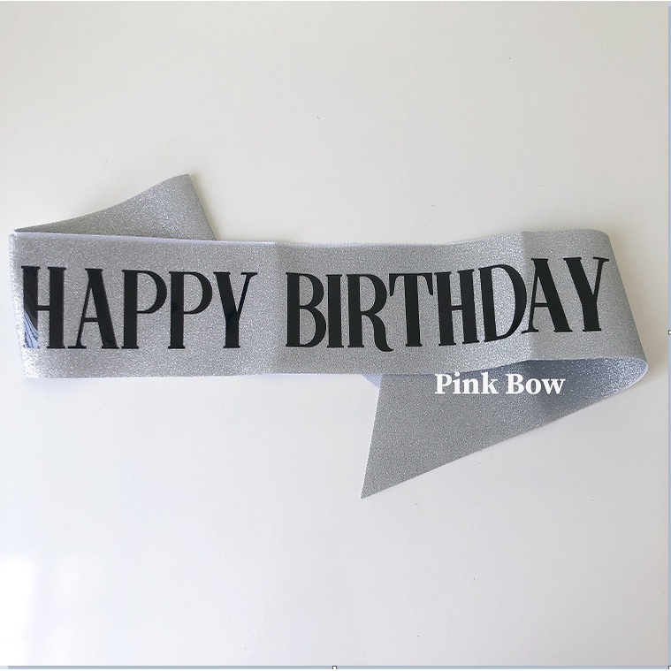 Băng Đeo chéo người bằng Vải Happy Birthday/ HPBD/ Birthday Girl - Boy ...