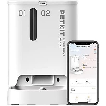 PETKIT ELEMENT GEMINI - Máy cho ăn tự động cho thú cưng, 02 ngăn, kết nối app, chính hãng 100% ...