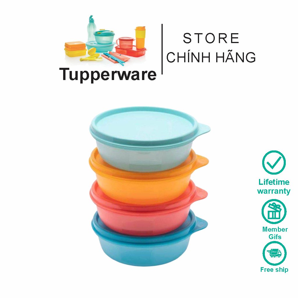 Bộ hộp bảo quản thực phẩm Junior Modular Bowl 300ML (4) TUPPERWARE ...