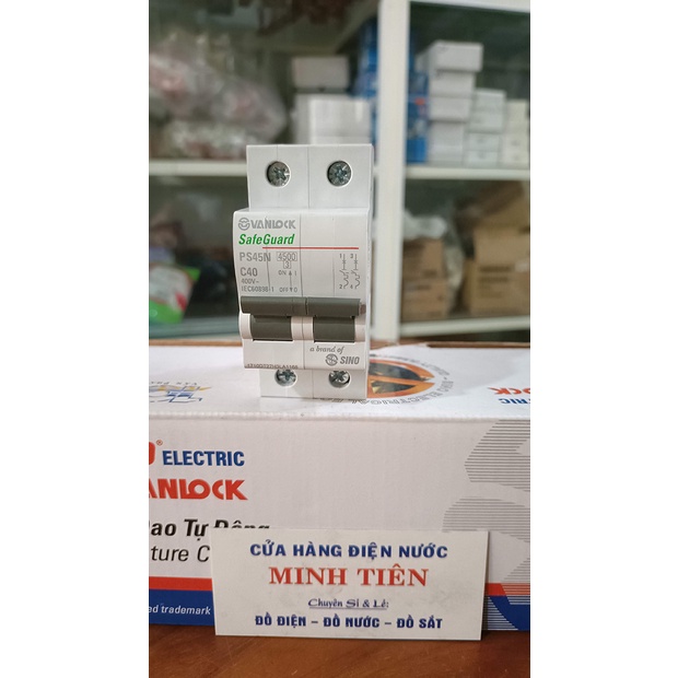 CB 2 cực, MCB 2 tép SINO VANLOCK với thiết kế nhỏ gọn, tinh tế, sang ...