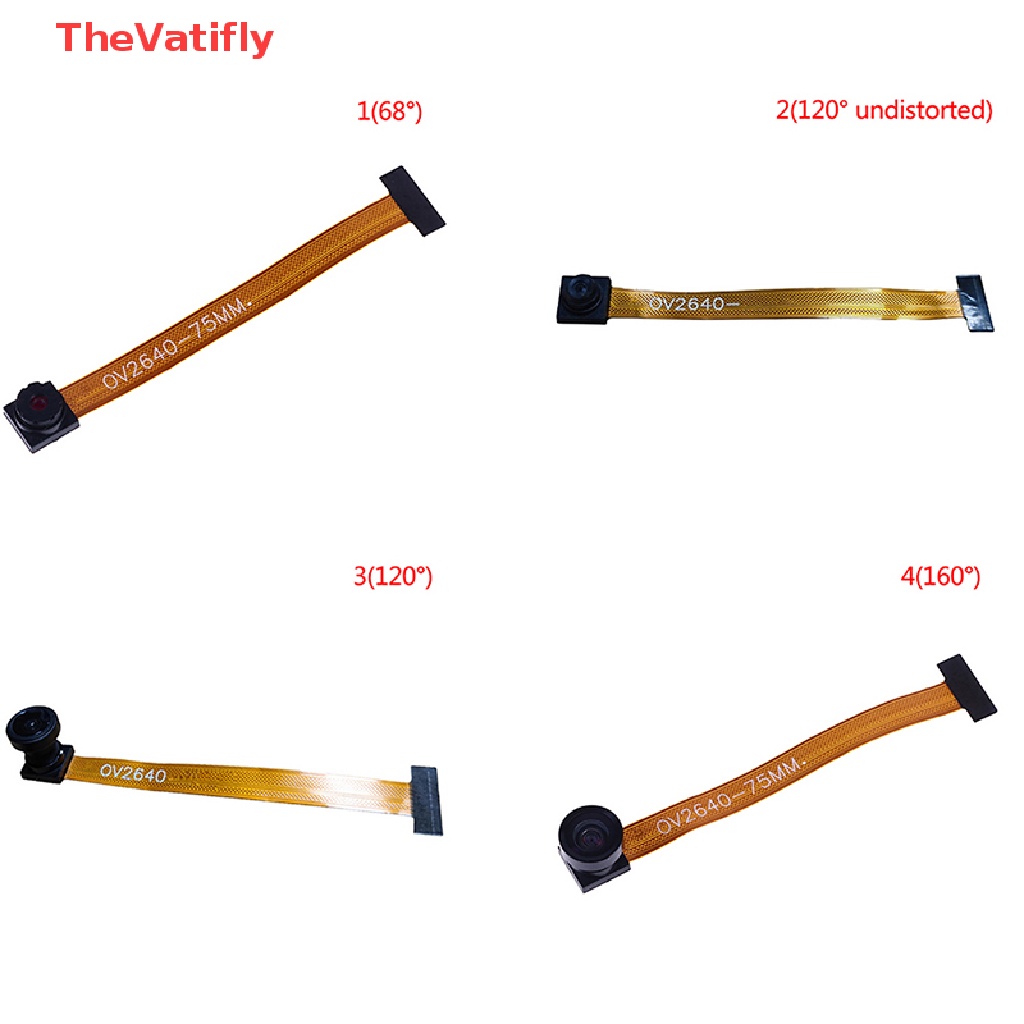 Mô-đun Camera 75mm 68 / 120 / 160 Độ 2 Triệu Pixels 24PIN Cho OV2640 ...