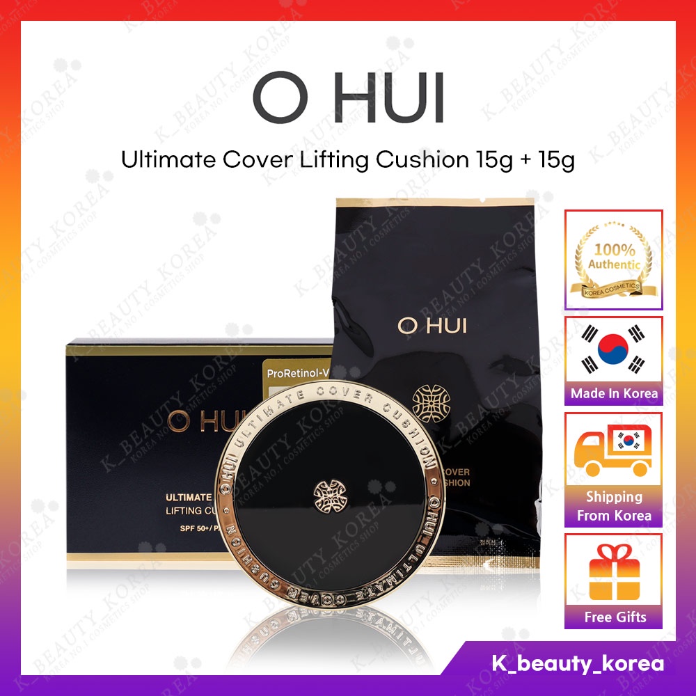 [O HUI] Đệm nâng nắp Ultimate 15g (SPF50 + / PA + + +) / Kem nền trang điểm [HÀN QUỐC] OHUI ...