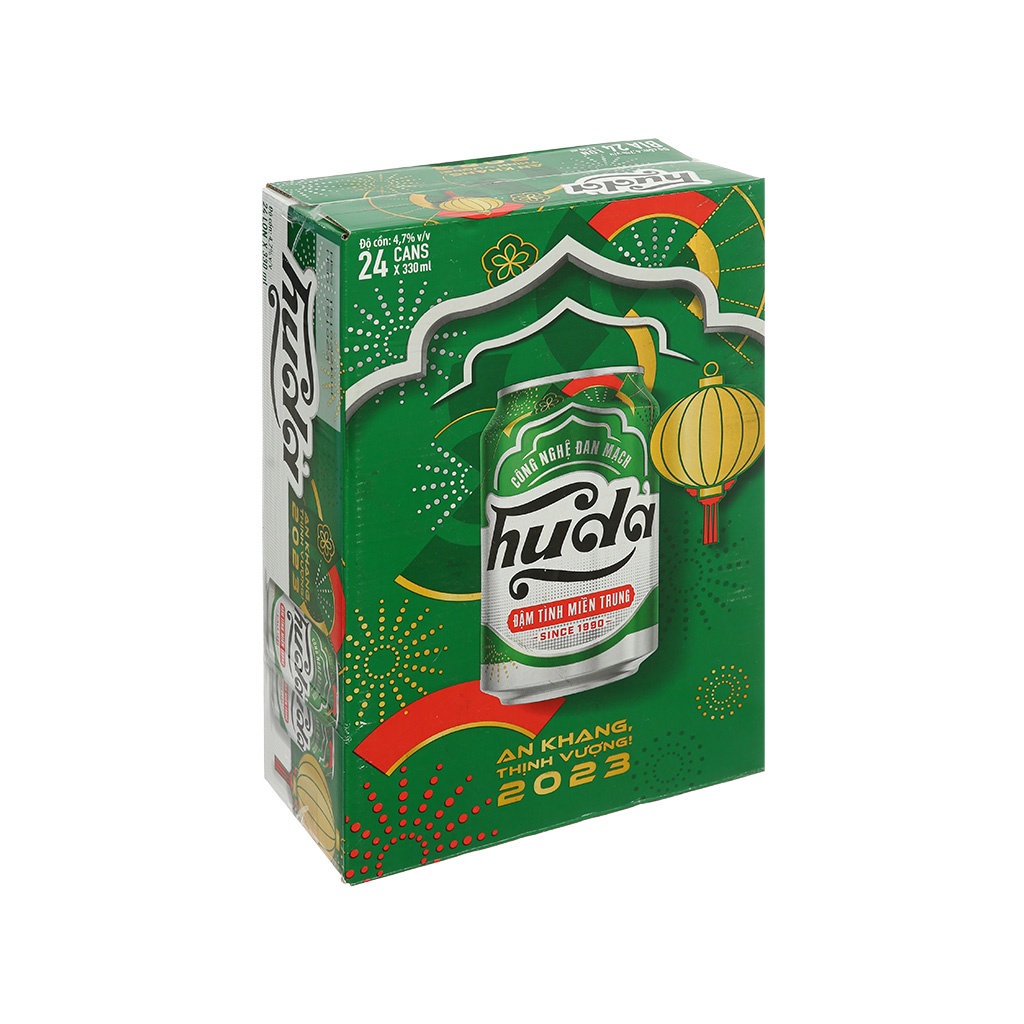Thùng 24 lon bia Huda 330ml | Shopee Việt Nam