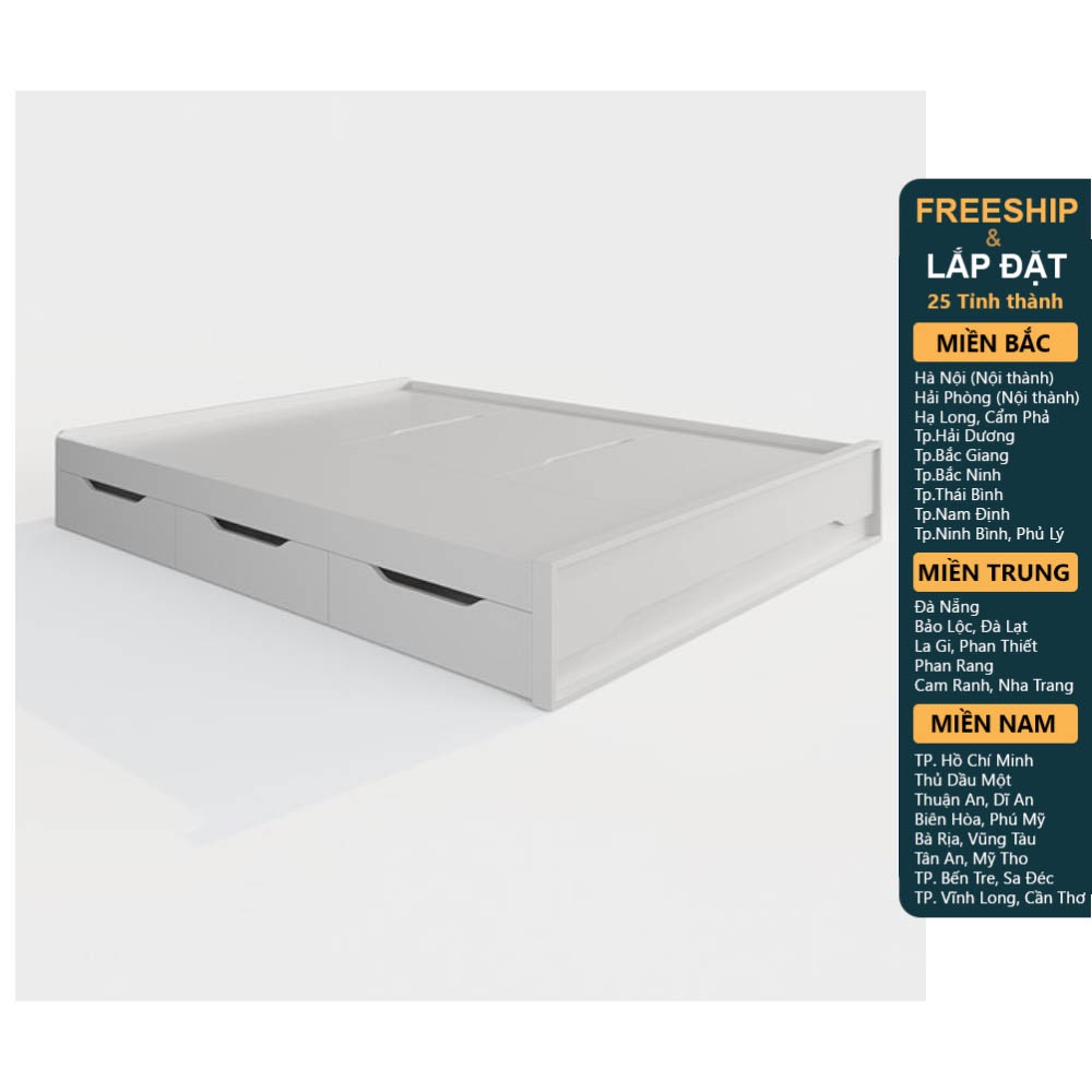 WINDY, Giuờng ngủ phong cách hiện đại BED_094, 207x31cm, Scandi Home ...