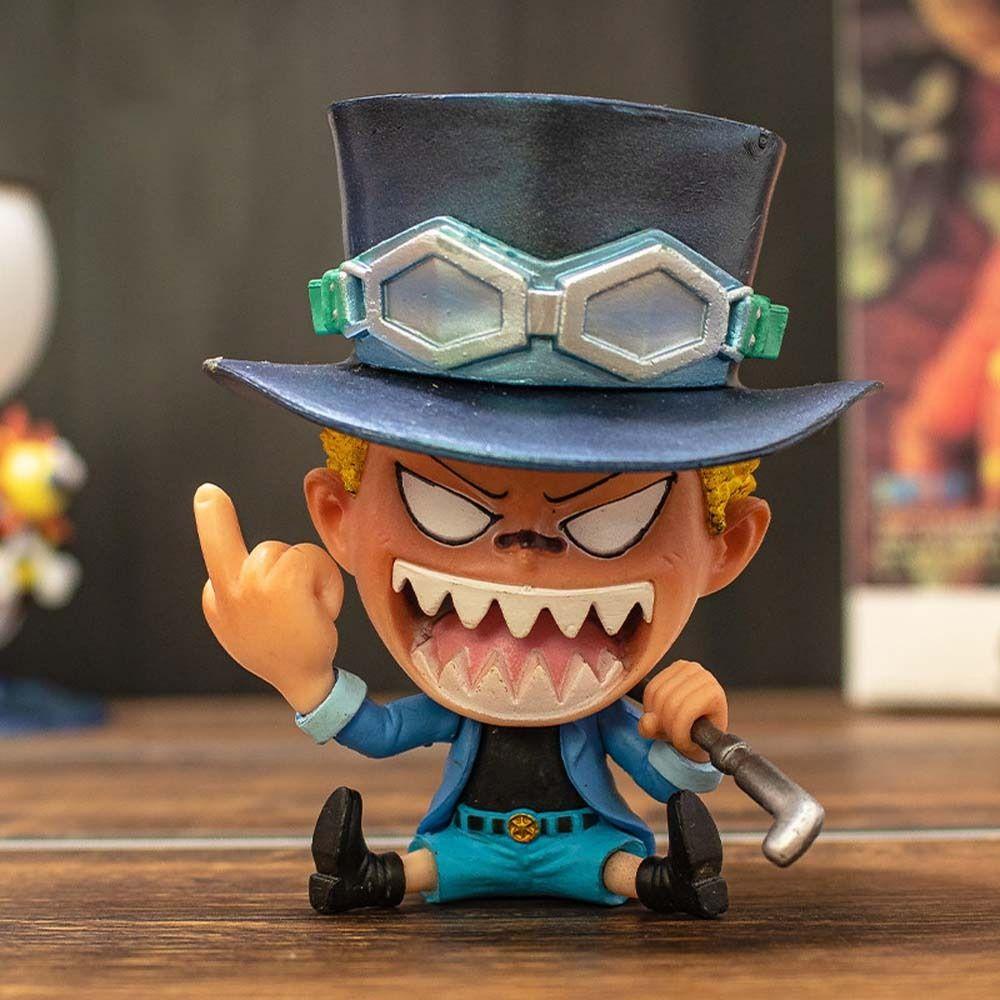 ALISON Monkey D Luffy Model Toy Christmas Gift 9CM Miniature Sanji Ace ...