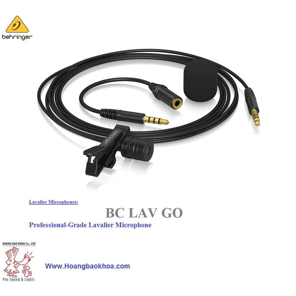 BC LAV GO Condenser Microphones Behringer | Shopee Việt Nam