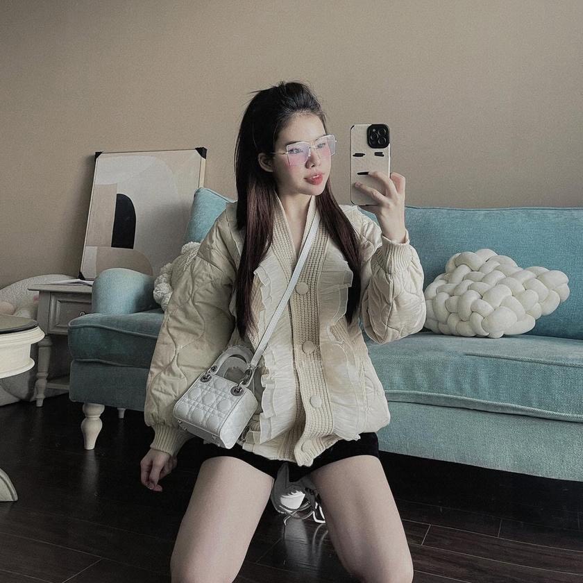 Áo phao pha ren len cao cấp | Shopee Việt Nam