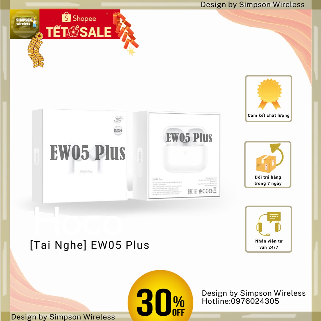 (NEW&HOT) Tai nghe Bluetooth cao cấp chống ồn ANC Hc EW05 Plus/EW51/Des08 Pro | Shopee Việt Nam
