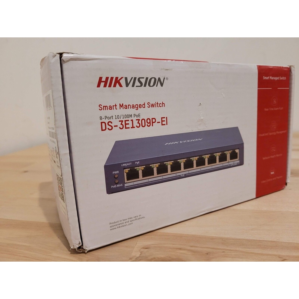Smart Switch PoE 8 Cổng HIKVISION DS-3E1309P-EI | Shopee Việt Nam