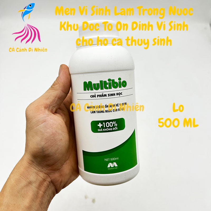 Vi sinh Multibio 500 ML làm trong nước khử mùi tanh cho hồ cá cảnh thủy sinh | Shopee Việt Nam