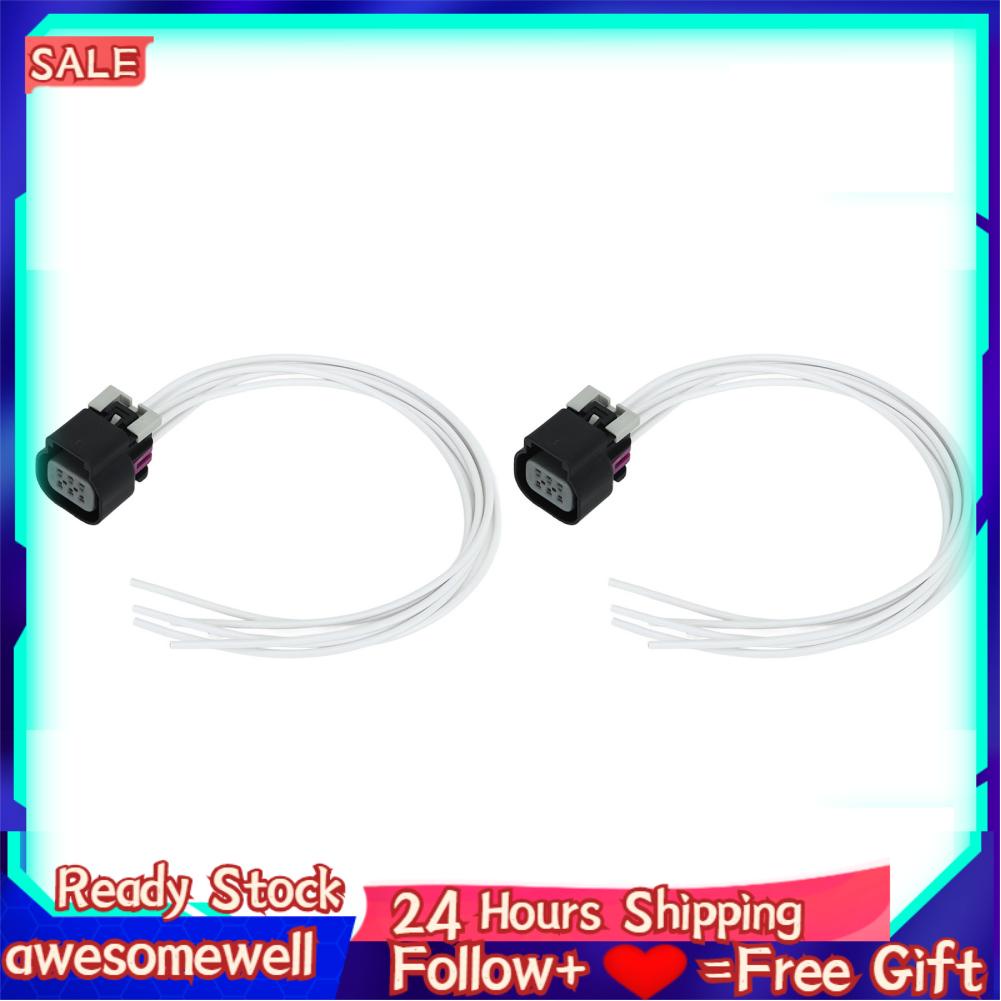 Awesomewell 2PCS 6 Wire Throttle Body Actuator Pigtail Plug Flexible ...