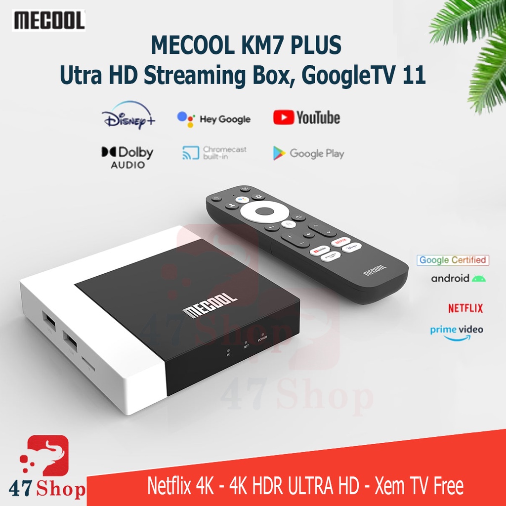 Android TV Box MECOOL KM7 Plus - Netflix 4K, GoogleTV - Remote Voice Theo Máy | Shopee Việt Nam