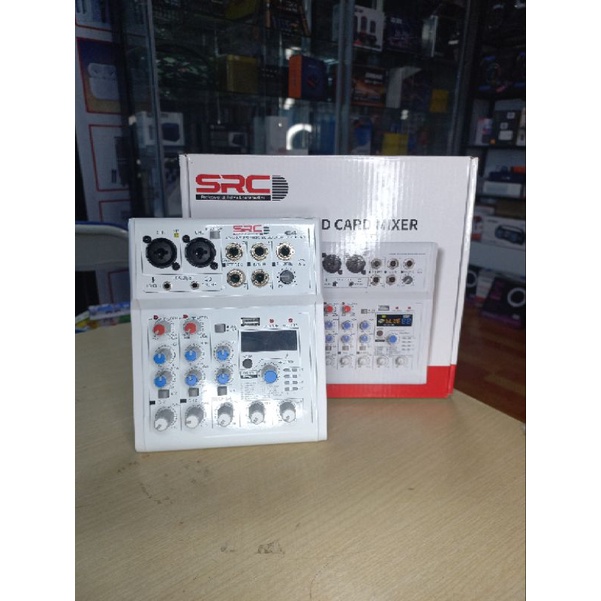 Mixer bàn trộn âm thanh chính hãng SRC E4 88 hiệu ứng am thanh chuẩn phòng thu karaoke ...