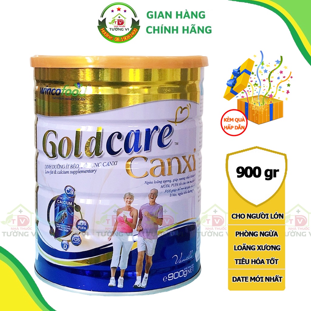 [CHÍNH HÃNG] Sữa Bột Goldcare Canxi 900g - Bổ sung canxi, giảm nguy cơ loãng xương | Shopee Việt Nam
