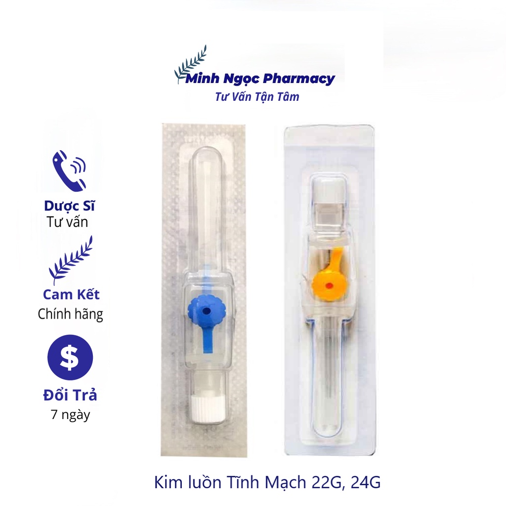 Kim luồn tĩnh mạch 22G, 24G | Shopee Việt Nam