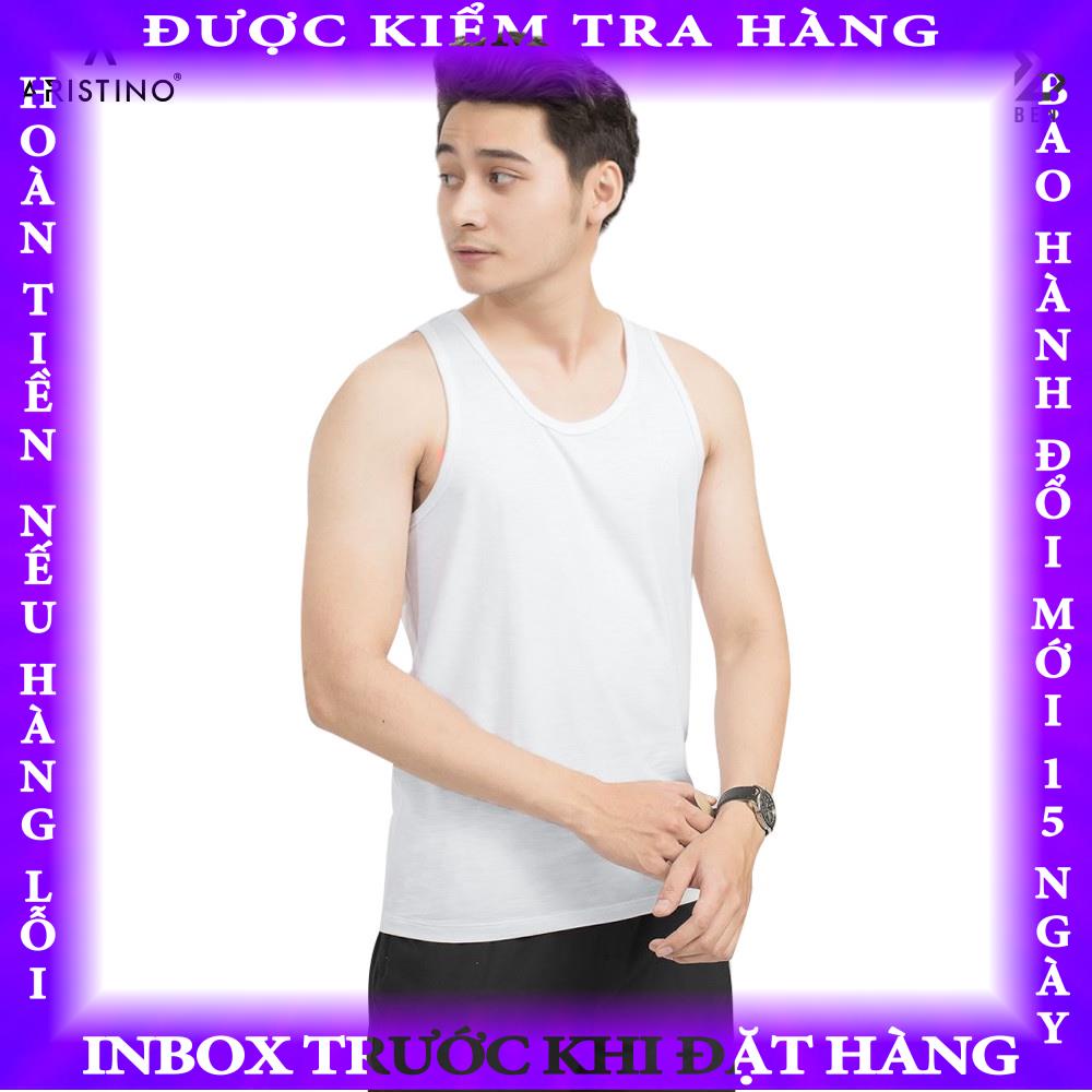 Áo Ba Lỗ Thể Thao Nam Cao Cấp Aristino Benzmen Form Dáng Rộng Màu Trắng Chất Liệu Cotton Thoáng ...