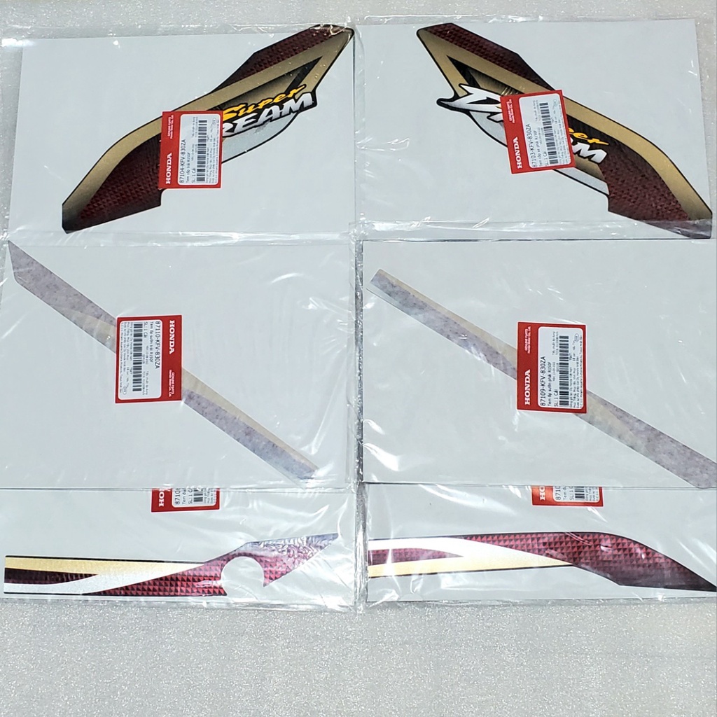 Bộ tem Super Dream 2004 zin chính hãng Honda Việt Nam | Shopee Việt Nam