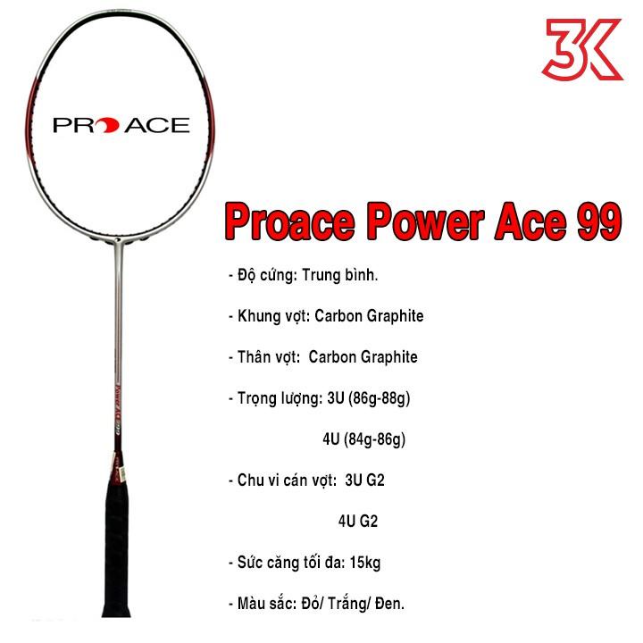 Vợt Cầu Lông Proace Power Ace 99 1 khung vợt 1 túi [FreeShip] [BH 3 ...