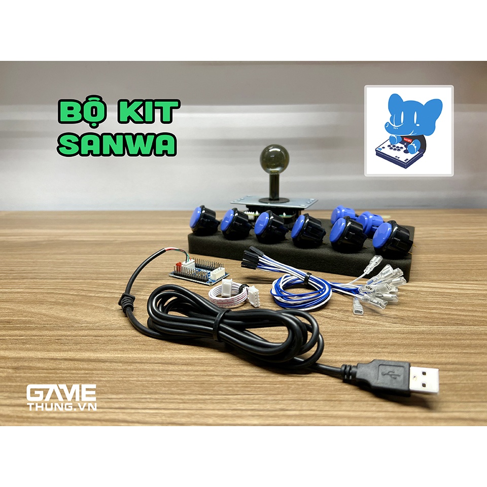 [KIT SANWA] Chế Tạo Bàn Game Thùng , Arcade Stick , Fight stick (Hướng ...