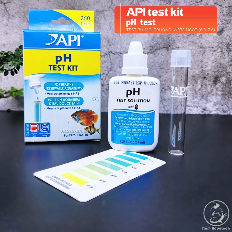 API - pH Test Kit | Bộ Test pH Cho Hồ Nước Ngọt (pH 6-7.6) | Shopee ...