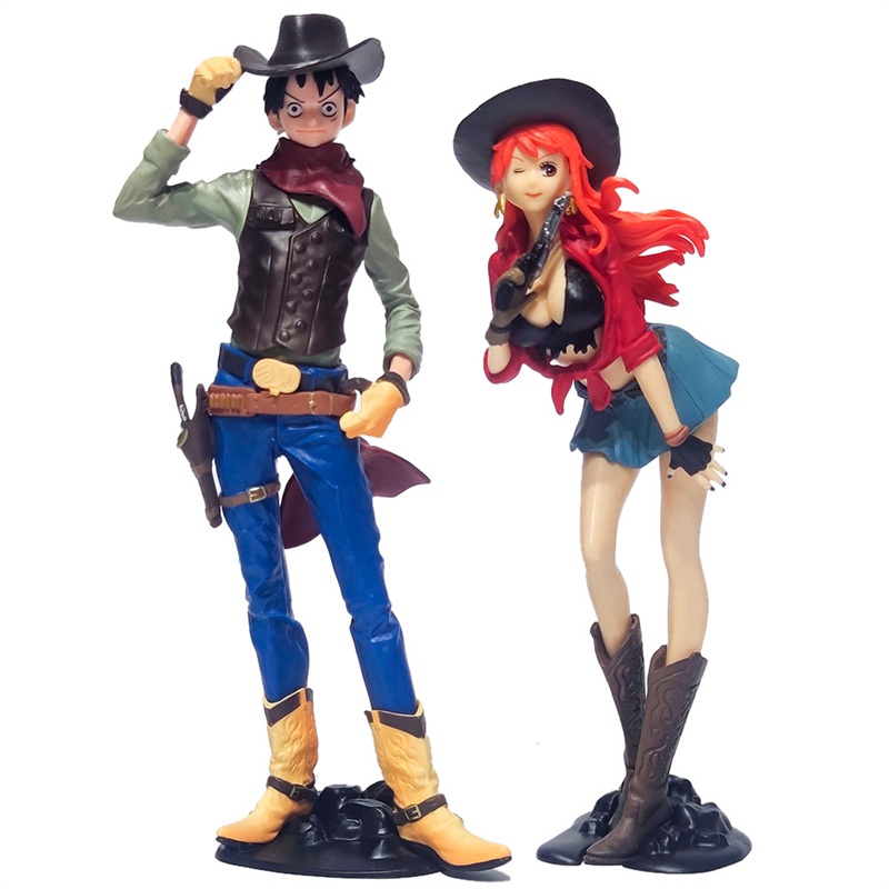 Mô Hình Nhân Vật Monkey.D.Luffy Cowboy Luffy Nami Trong Phim Hoạt Hình One Piece Bằng PVC ...